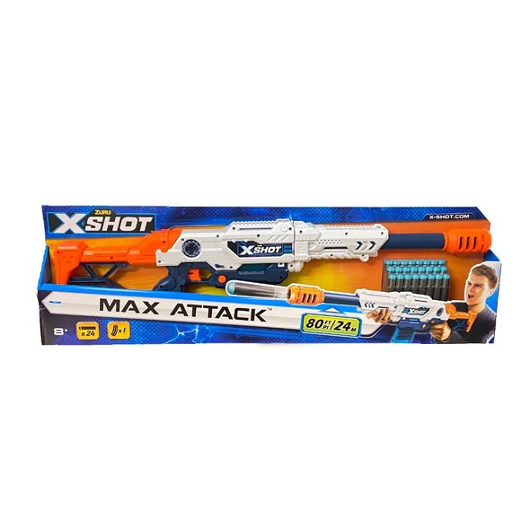 Zuru | Toys | Zuru Xshot Max Attack Dart Blaster With Clip And 24 Darts ...